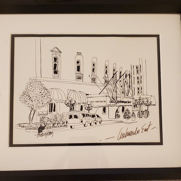Artist Signed Originals | Art | 7 Original Signed Chicago Line Drawings ...